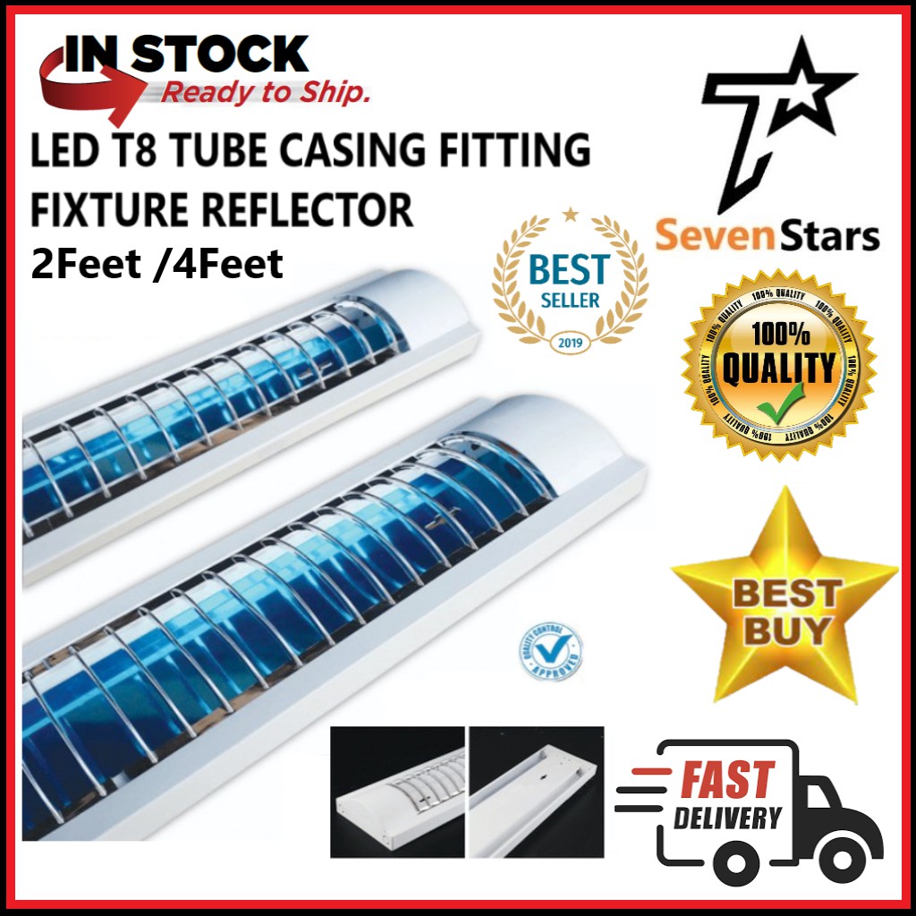 T8 Casing T8 Fitting T8 Batten Louver Mirror / Office T8 Fitting for ...