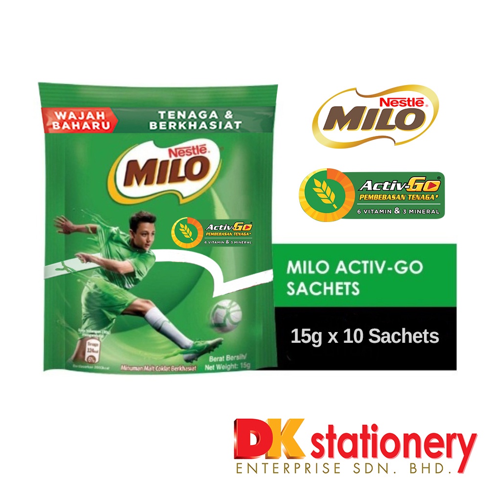 Nestle Milo Active-Go 15g I 10 Sachets | Shopee Malaysia
