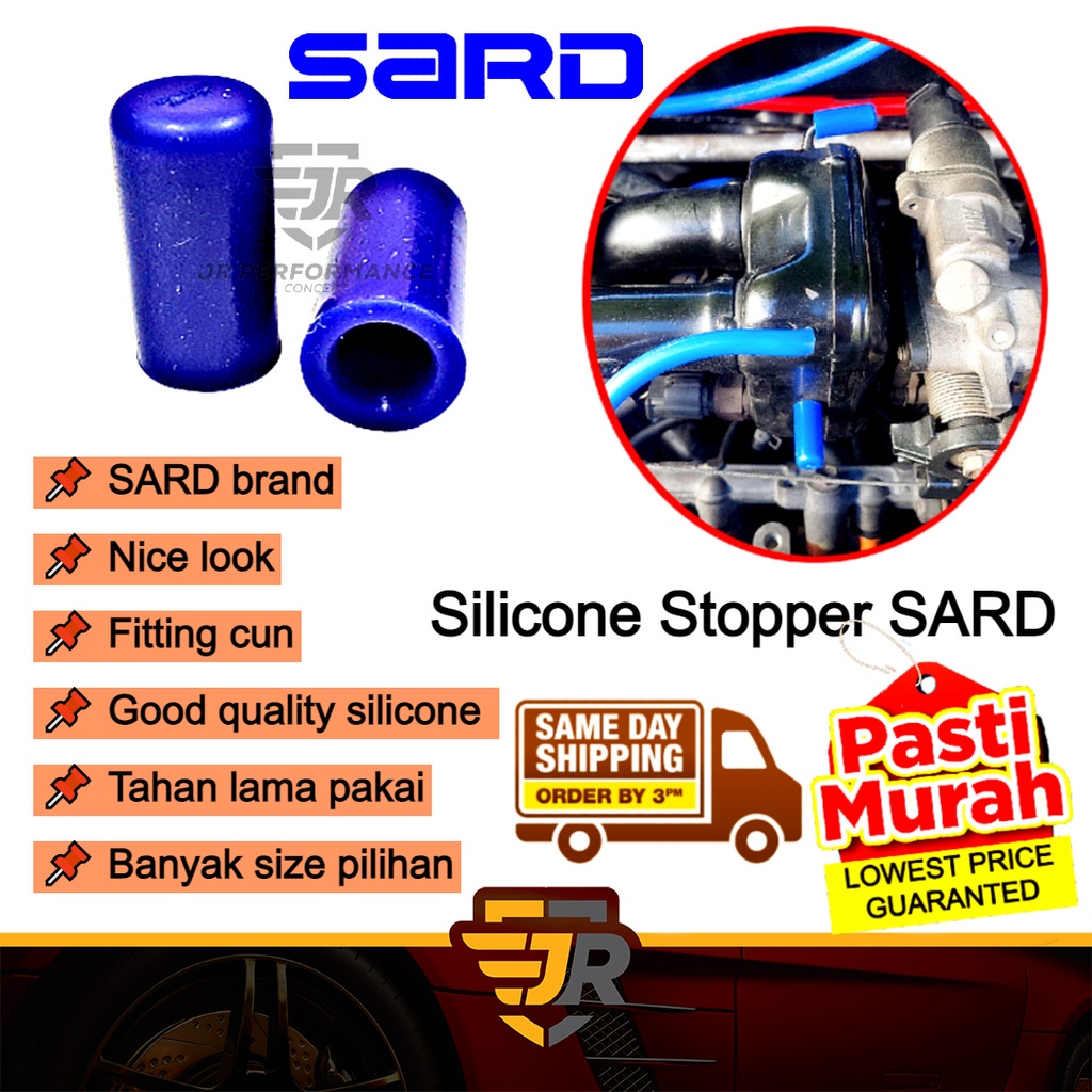 SARD Silicone Hose Stopper Hose Cover 4mm 6mm 8mm 10mm 12mm 15.5mm 18mm ...
