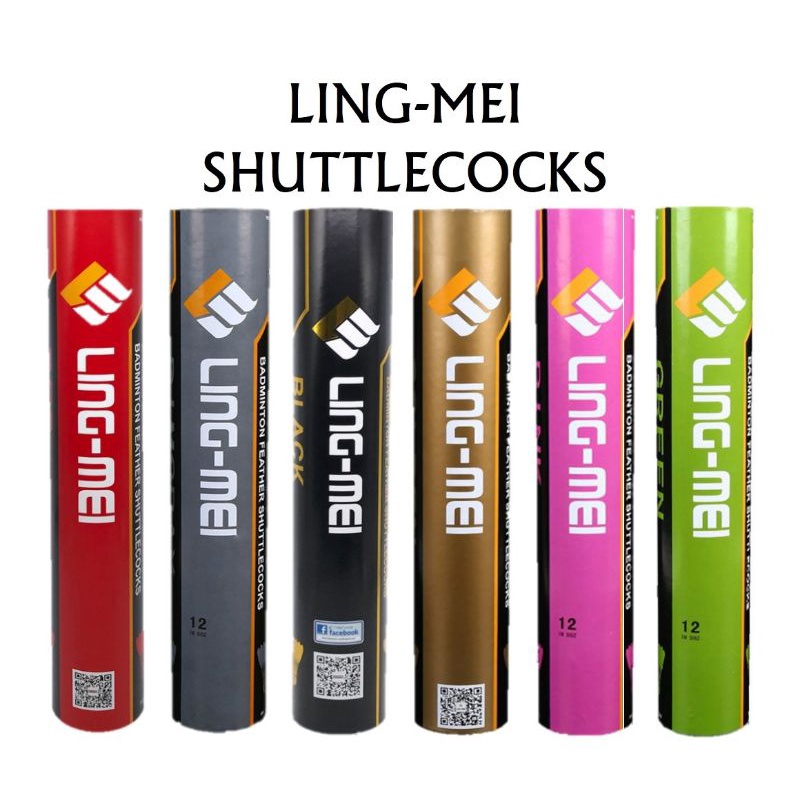 SHUTTLECOCKS LING-MEI 6 COLOURS. ORIGINAL (READY STOCK ) | Shopee Malaysia