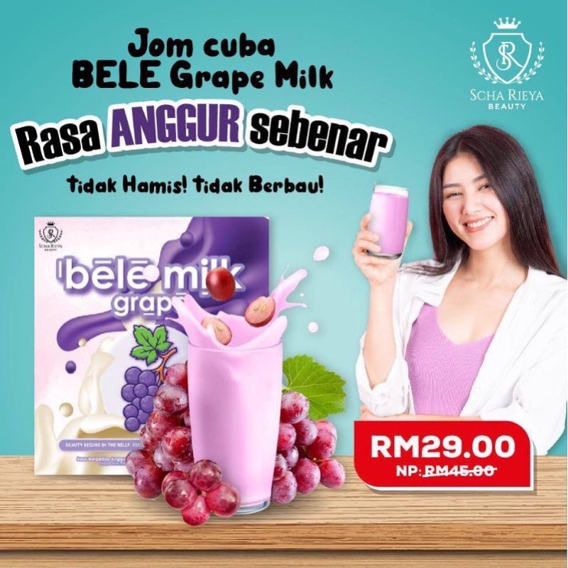 BELE MILK GRAPE EKSTRAK ANGGUR SUSU KAMBING 💯 ORIGINAL HQ | Shopee Malaysia