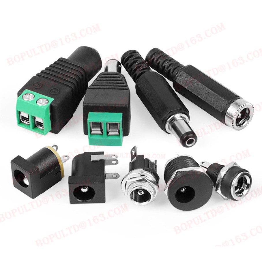 10pcs DC 5.5*2.1mm Power Supply Jack Socket 2.1mm x 5.5mm Connector Female Panel Mount Connector ...