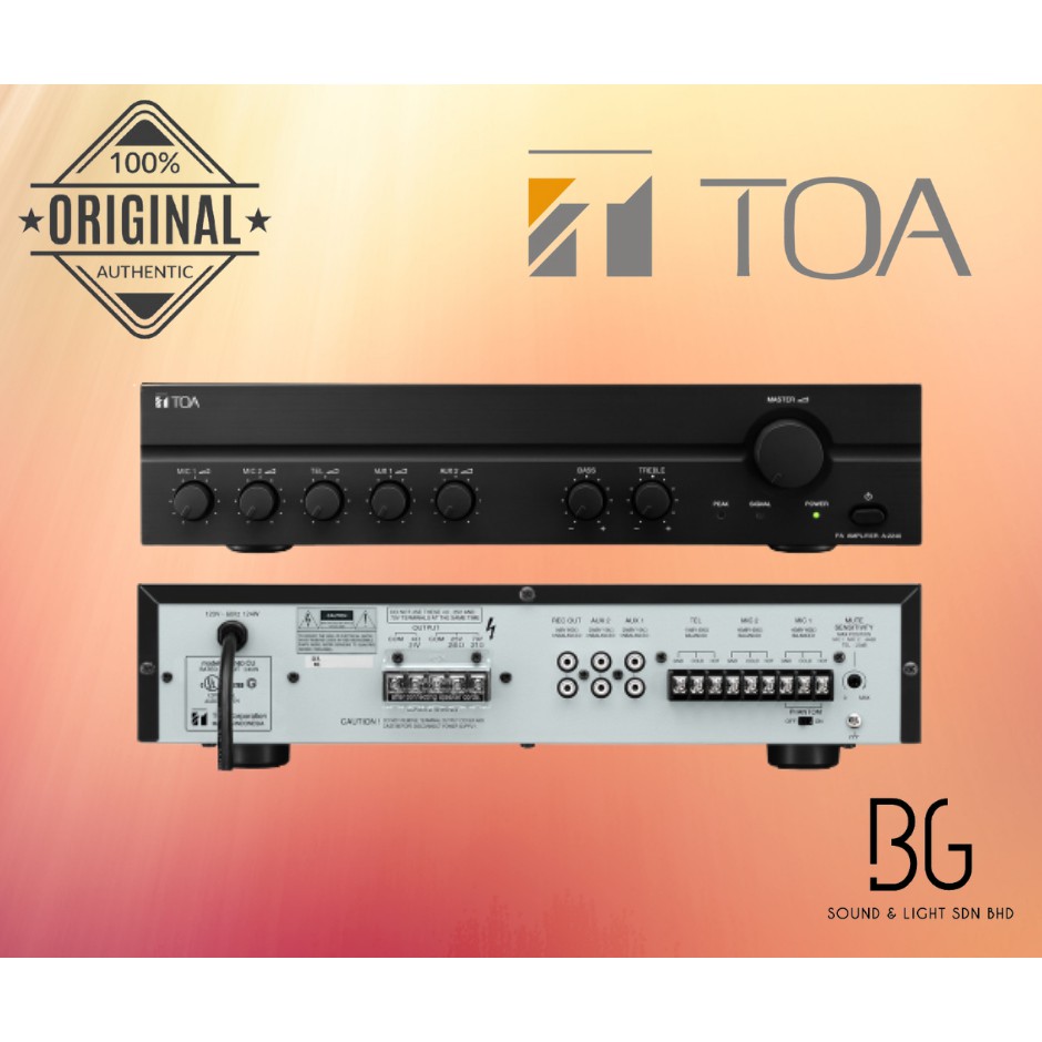 TOA Amplifier A-2240 240Watt Mixer Power Amplifier H Version (A2240 / A2240H) | Shopee Malaysia