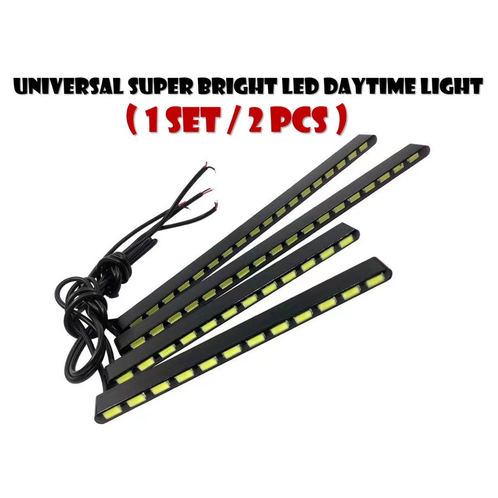 LED Ultra Slim 12 LED 14 LED 18 LED Daytime Daylight Light lampu depan ...