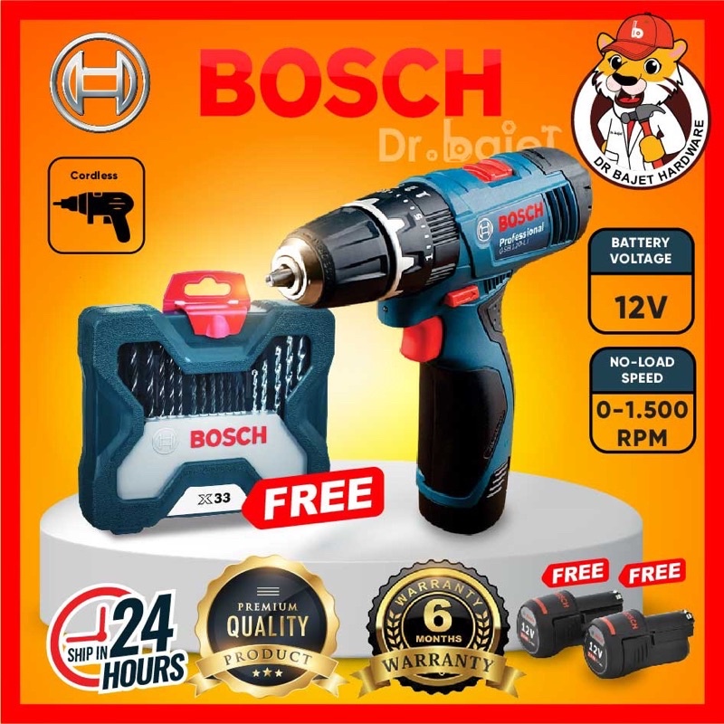 Bosch GSR120-LI (GEN 2) Professional Cordless Drill/Driver (GSR120LI ...