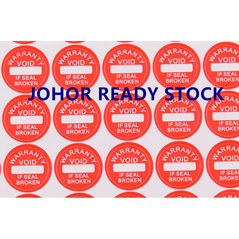 160pcs 12mm Stiker Jaminan Warranty stiker fragile seal label sticker ...
