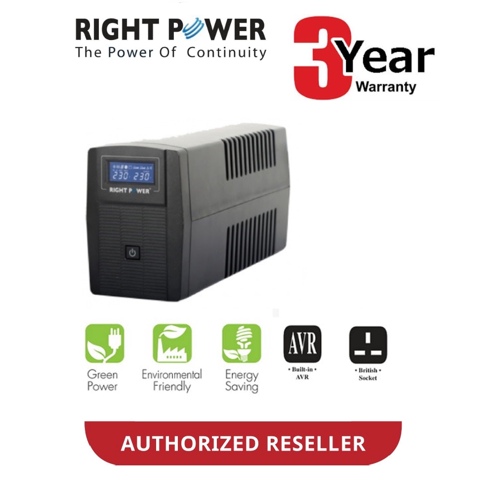 RIGHT POWER F800 POWERTANK F800 (800VA) UPS PTF800 | Shopee Malaysia