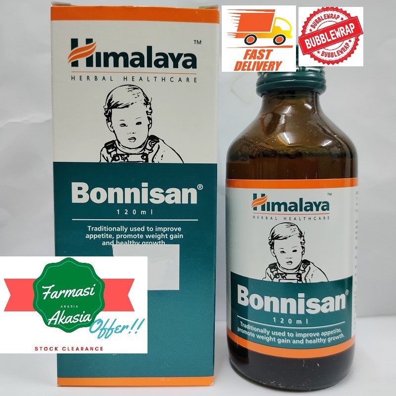 HIMALAYA BONNISAN 120ML SYRUP SWEET HERBAL FLAVOUR FOR CHILDREN HEALTH ...