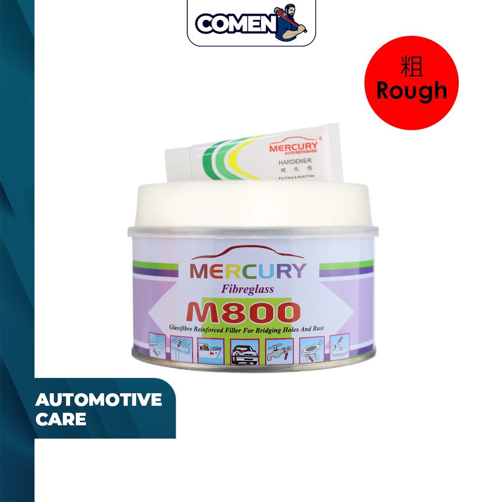 MERCURY Fibreglass M800 (Rough) 280g With Hardener Car Vehicle Body ...