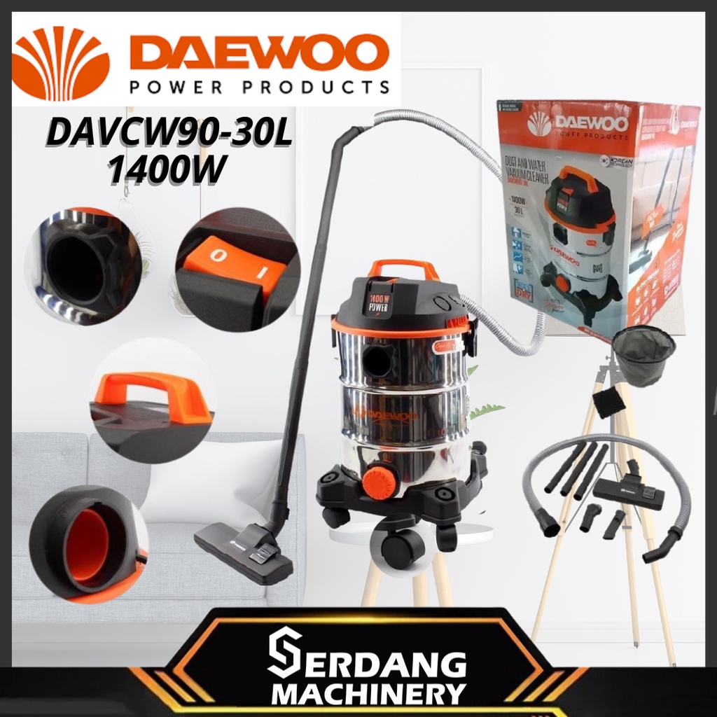 DAEWOO DAVCW90-15L/ DAVCW90-20L/DAVCW90-30L/DAVC90-40L Wet & Dry VACUUM CLEANER with Blower ...