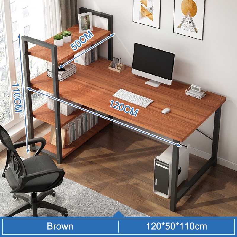 【Local Stock】120CM Meja belajar Computer Study Table With Side ...