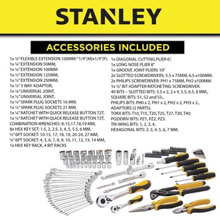 STANLEY STMT81243-840 MULTI TOOL SET 110PCS - 1SET | Shopee Malaysia