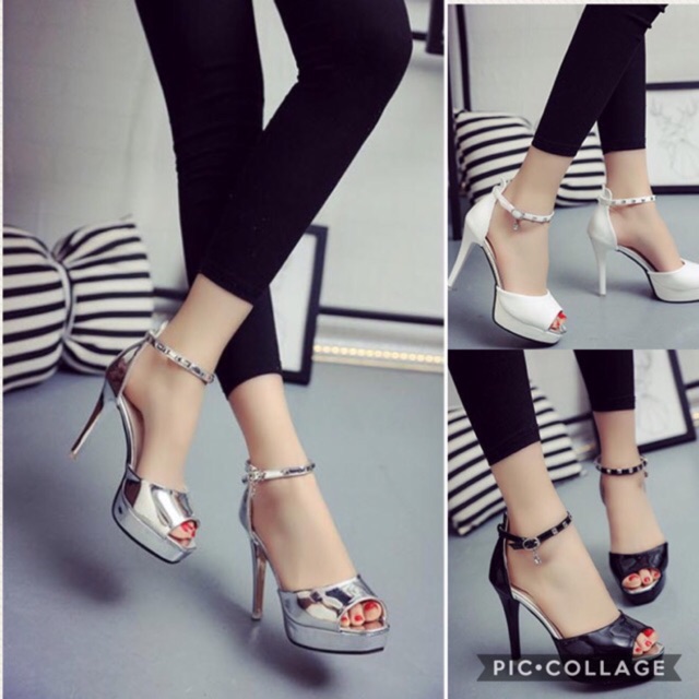 CLWF22543TJS Korean Classical Open Toes High Heels | Shopee Malaysia