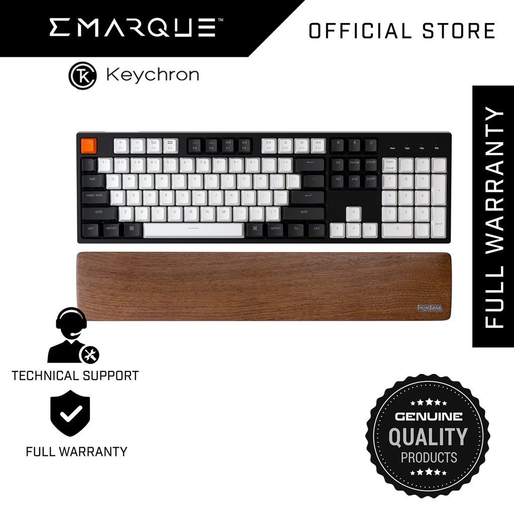 // Keychron Wooden Palmrest - Q1-Q2 / K10-C2 / K2-K6 / K8-C1 / K3-K7 / K12 // | Shopee Malaysia