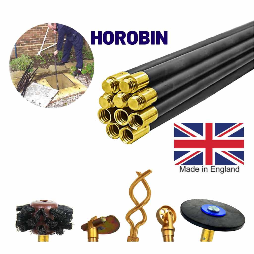 HOROBIN Sewage Cleaning Rod With Accessories FULL SET/ Drain Plungers ...