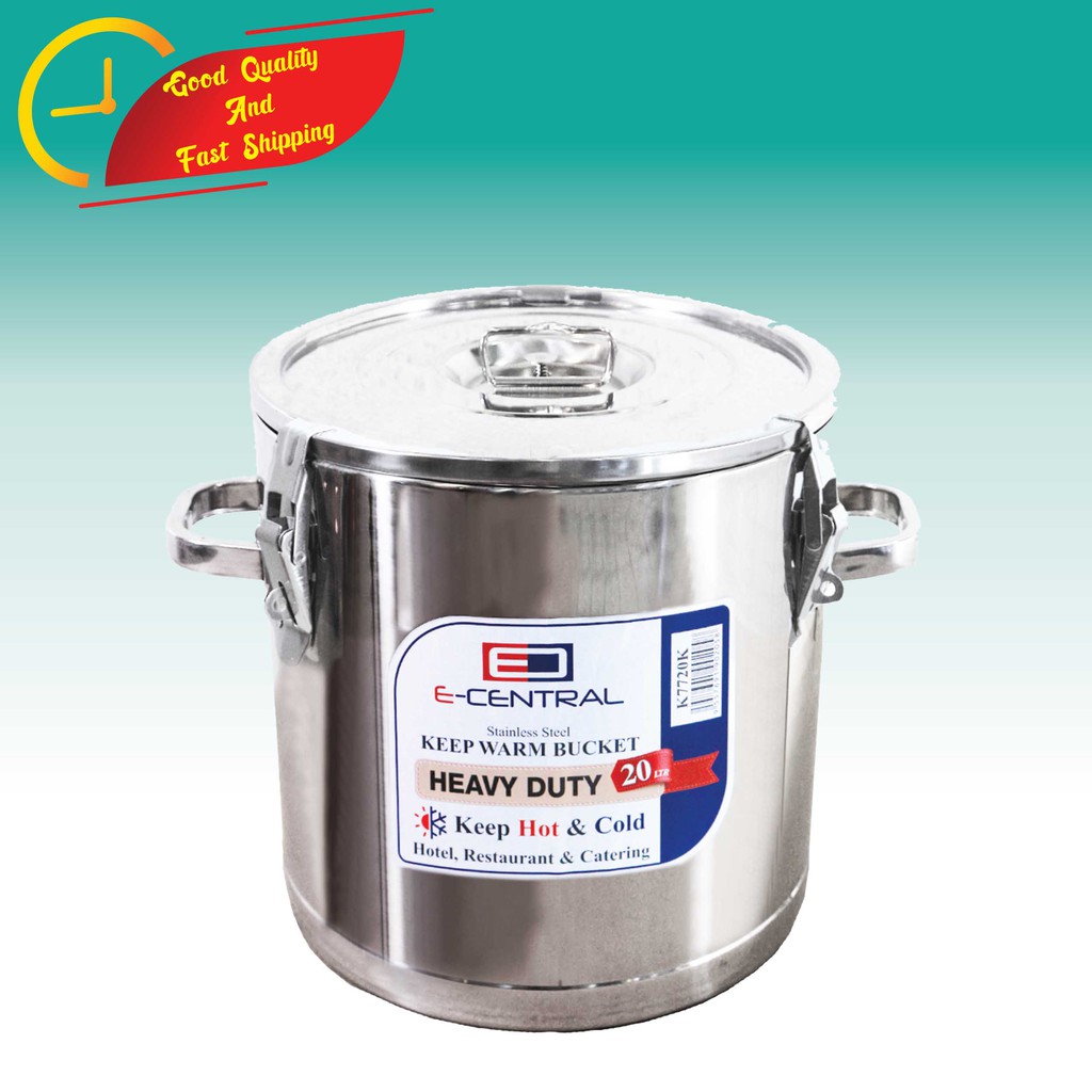 MAS Stainless Steel Keep Warm Bucket / 保温桶/Periuk Warmer | Shopee Malaysia