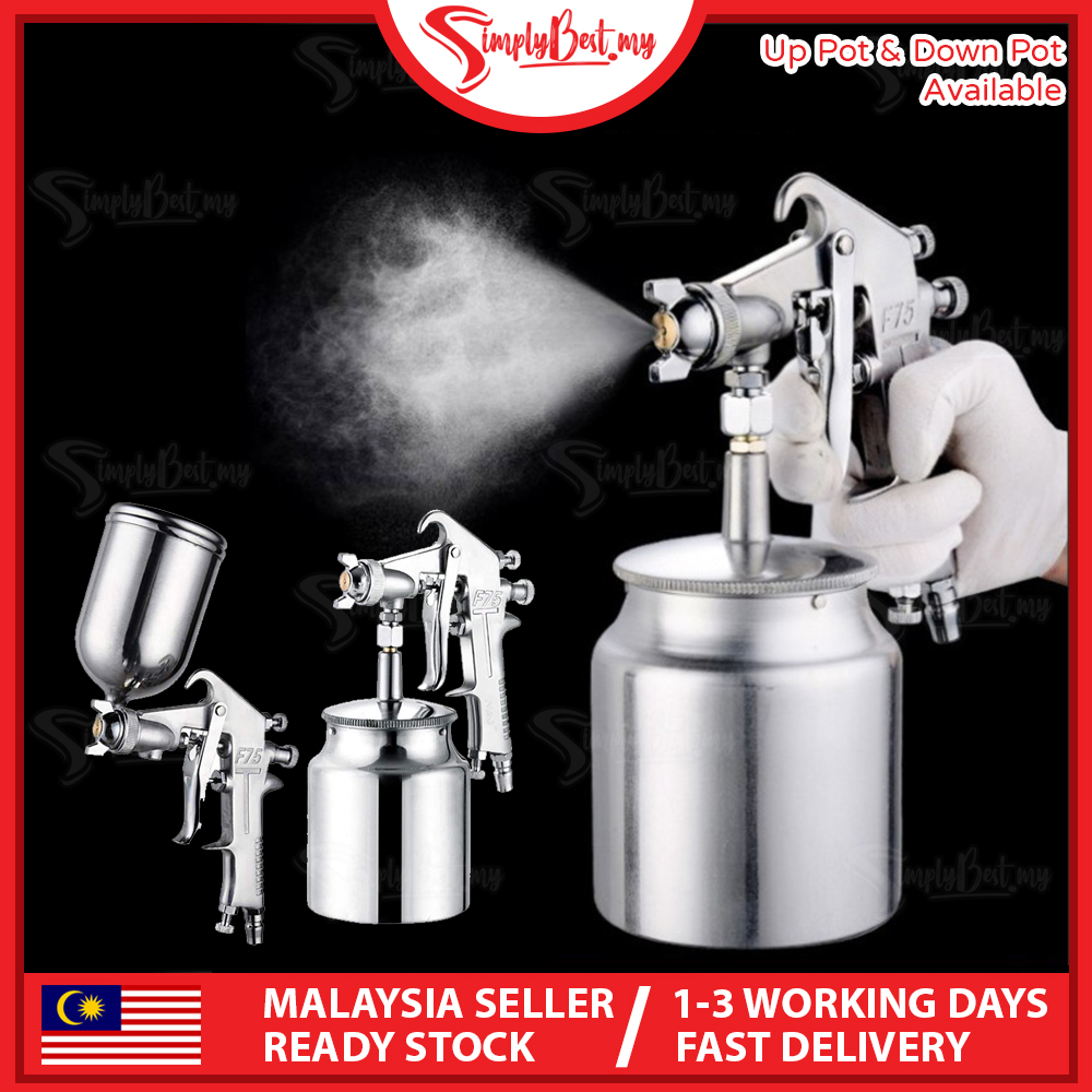 SIMPLYBEST F75 Paint Airbrush Spray Gun 1.5mm Nozzle Pneumatic Paint ...