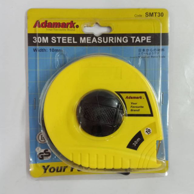 ADAMARK 30M Steel Measuring Tape SMT30 /30M steel tape/30m measure tape ...