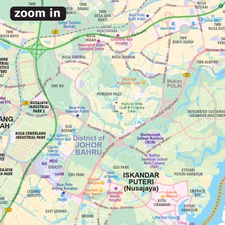 Map of ISKANDAR MALAYSIA - Iskandar Development Region - Johor Bahru ...