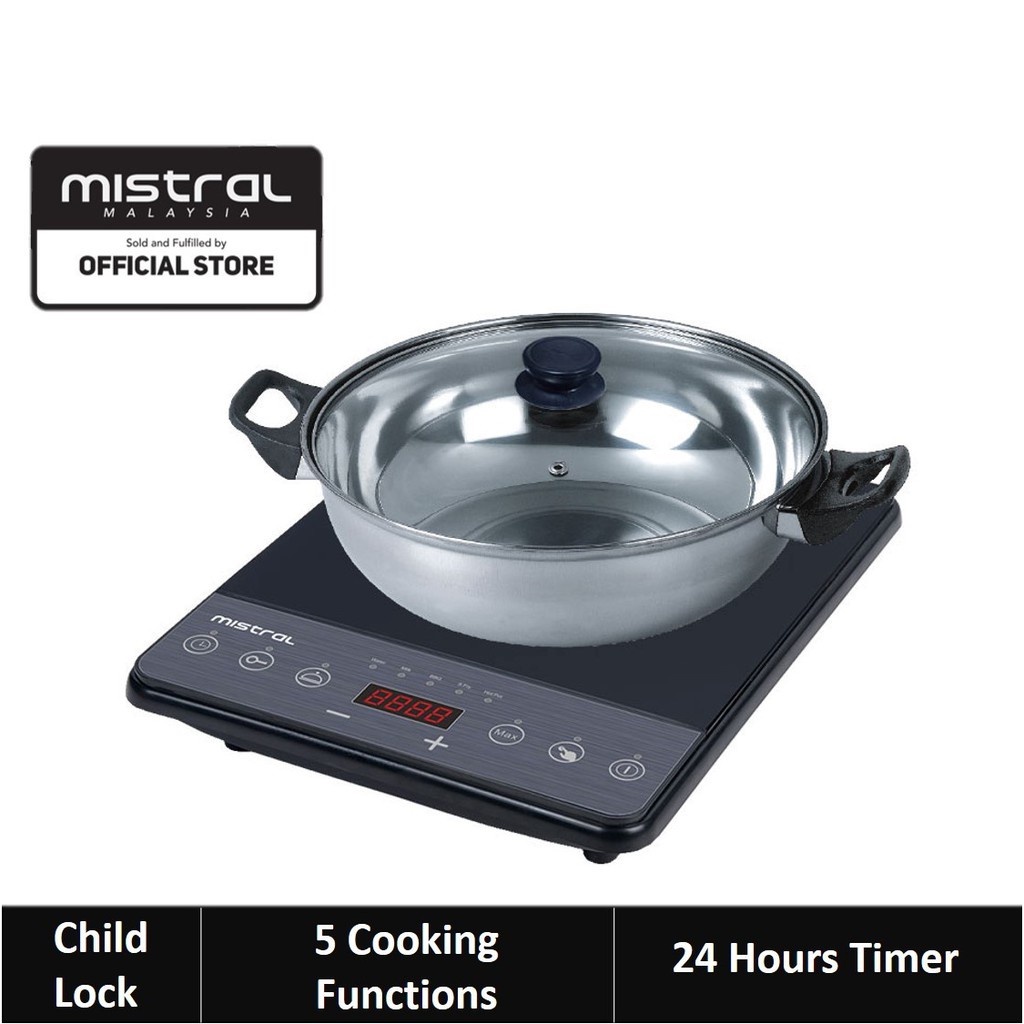 MISTRAL INDUCTION COOKER MIC314/MIC-314 (Includes Stainless Steel Pot ...