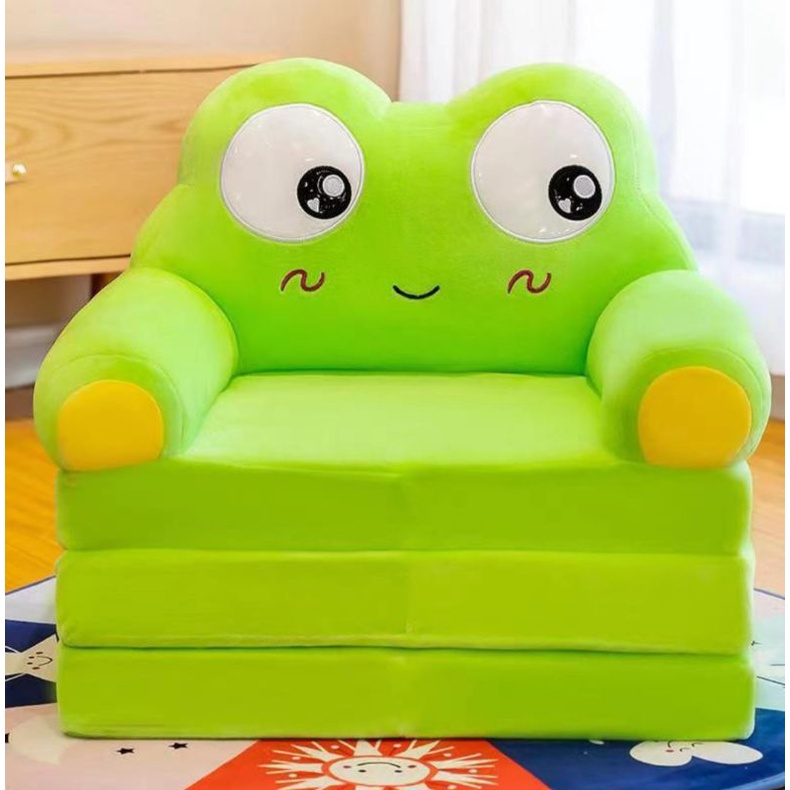 3 Layer sofa chair seat Bed Foldable Cute Children Kids Cartoon Girl ...