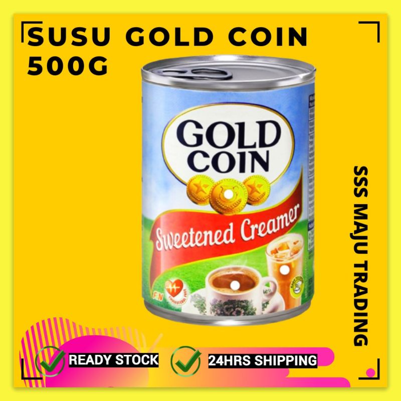 F&N Gold Coin Sweetened Creamer (500g) / Susu Lemak Manis Gold Coin ...
