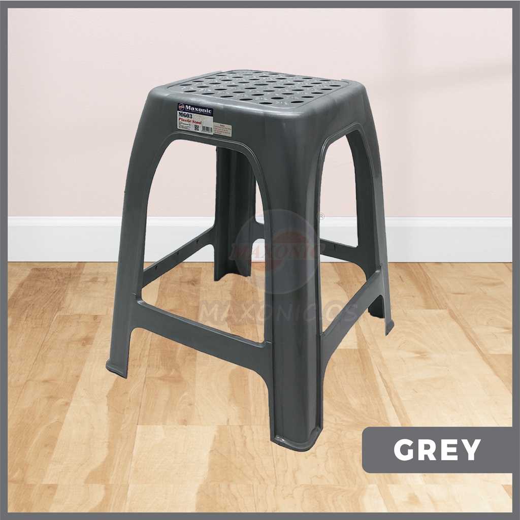 MAXONIC PLASTIC STOOL | SQUARE STOOL | DINING STOOL | BANGKU PLASTIK ...