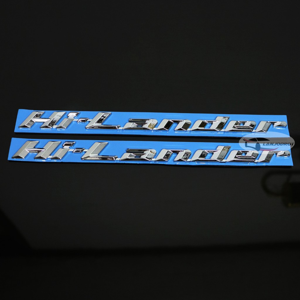 Old DMAX Isuzu D-MAX 2002-20 Hi-Lander Logo Plate Highlander Chrome ...