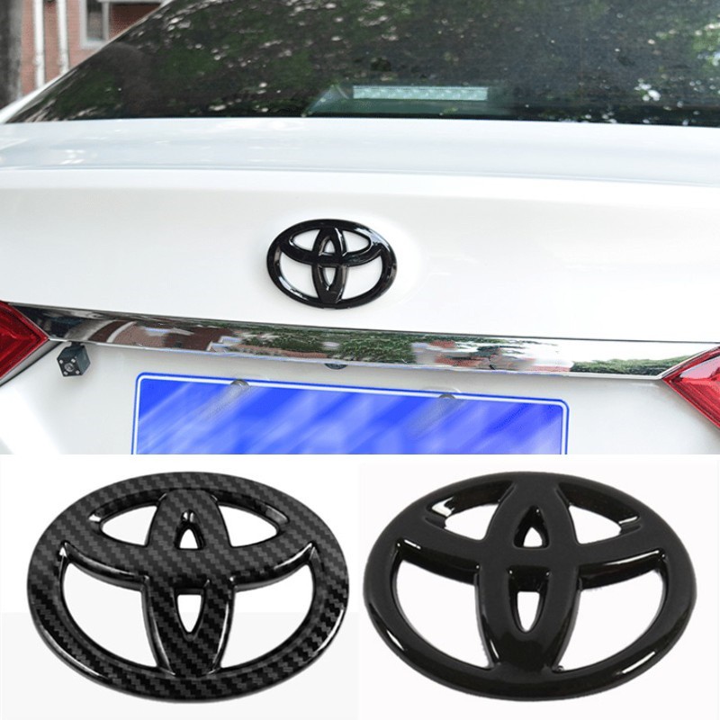 Carbon Fiber Emblem Logo Badge Sticker for Toyota Car | Shopee Malaysia