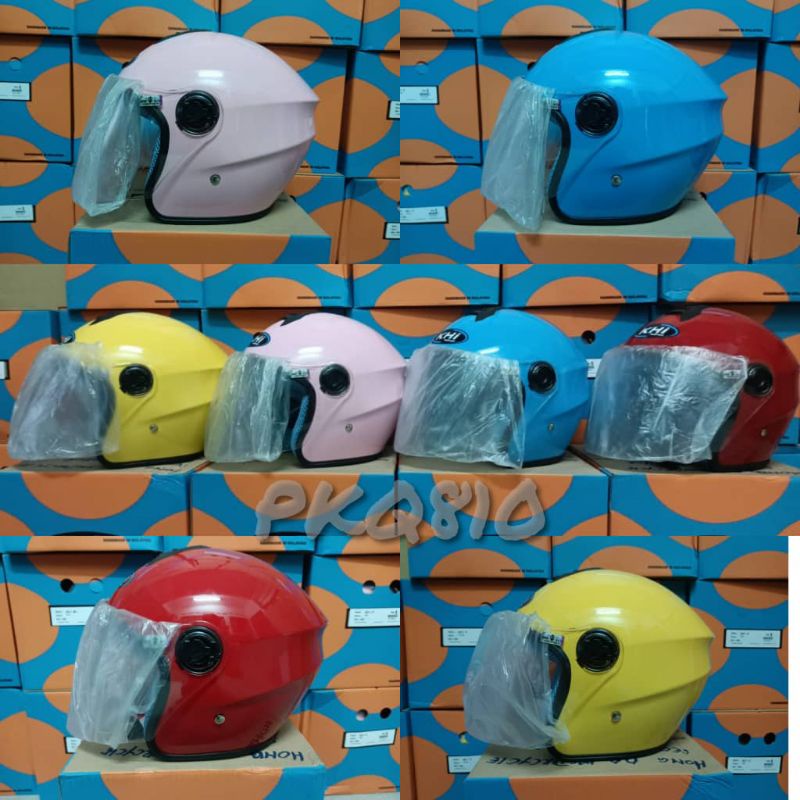 HELMET KHI KIDS JUNIOR TOPI KELEDAR KANAK BUDAK 57CM 铁帽 小孩帽 摩多 ...