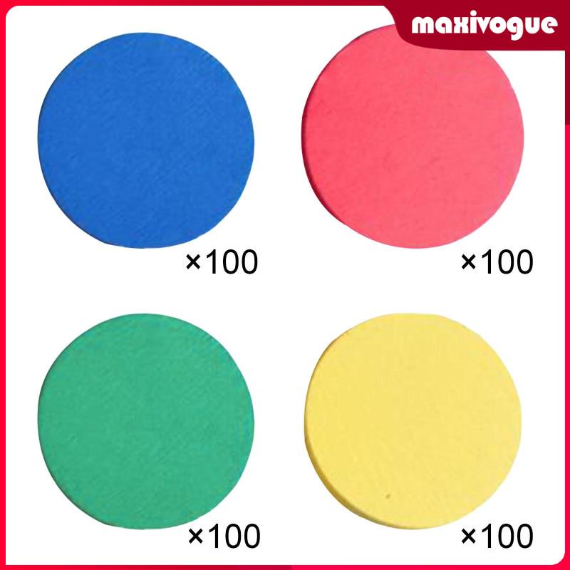 100x Round Wooden Disc Circles Wood Slices for Tokens Board Games DIY ...