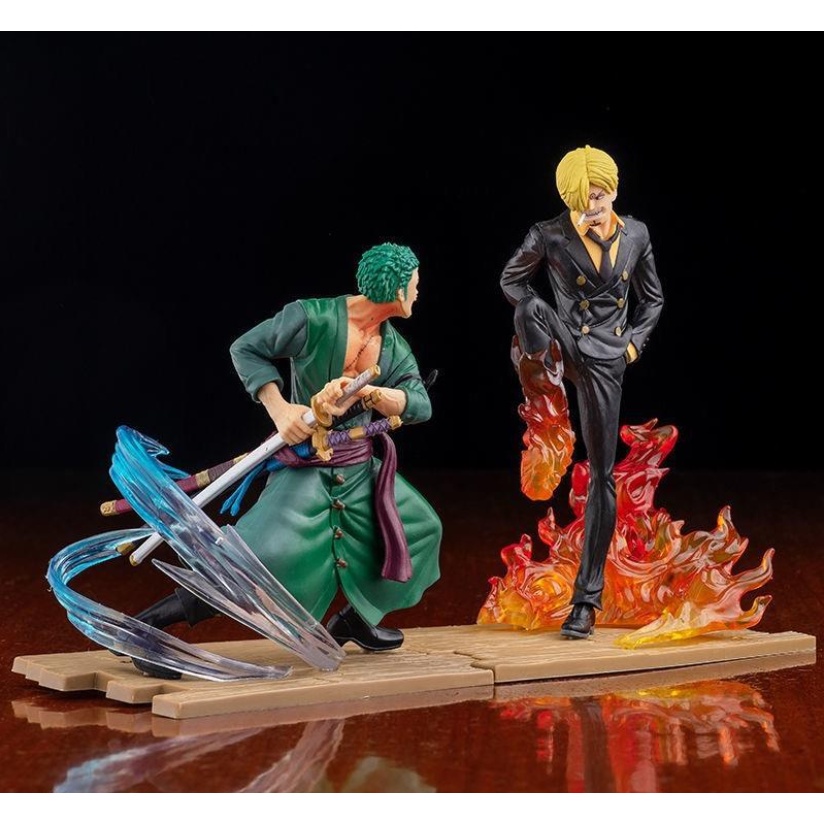 One Piece Zoro Sanji Figure Anime Figur Model One Piece Roronoa Zoro ...