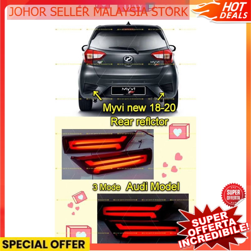 Dynamic Perodua Myvi new 18 19 20 Bezza 3 in 1 Mode Bumper reflctor ...