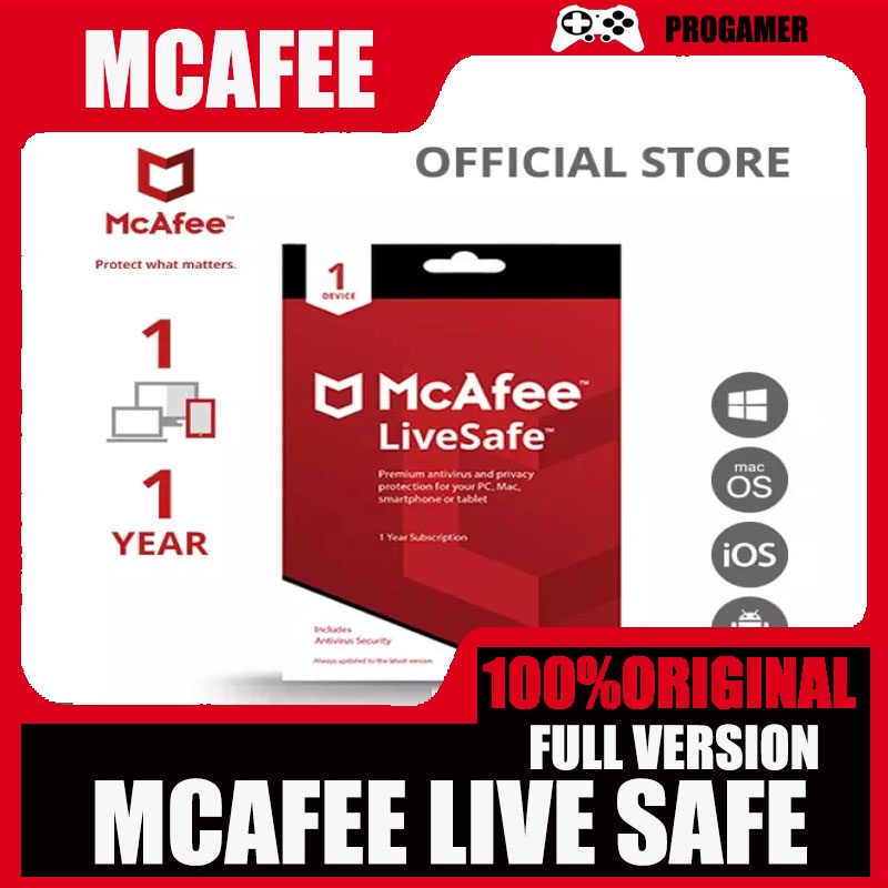 McAfee Live Safe Unlimited Devices | Shopee Malaysia