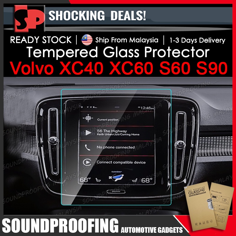 Volvo XC40 XC60 S60 S90 2018 - 2022 Infotainment Tempered Glass Screen ...