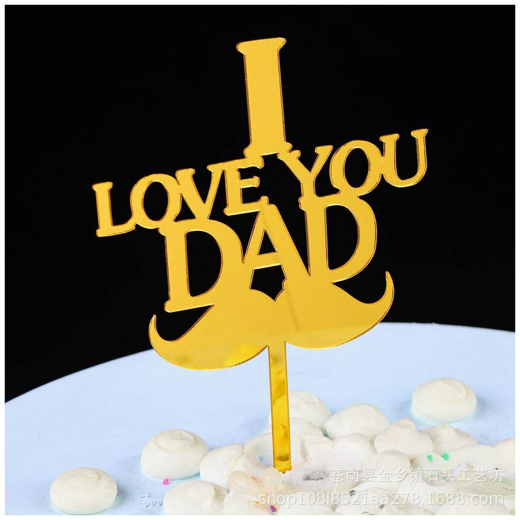 10 Piece Premium Large Happy Father's Day Cake Topper Father's Day ...