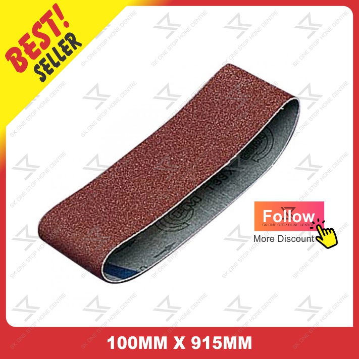 SAND BELT SANDER PAPER 915 100mm X 915mm P36 / P80 / P60 / 80 / 100/120 ...