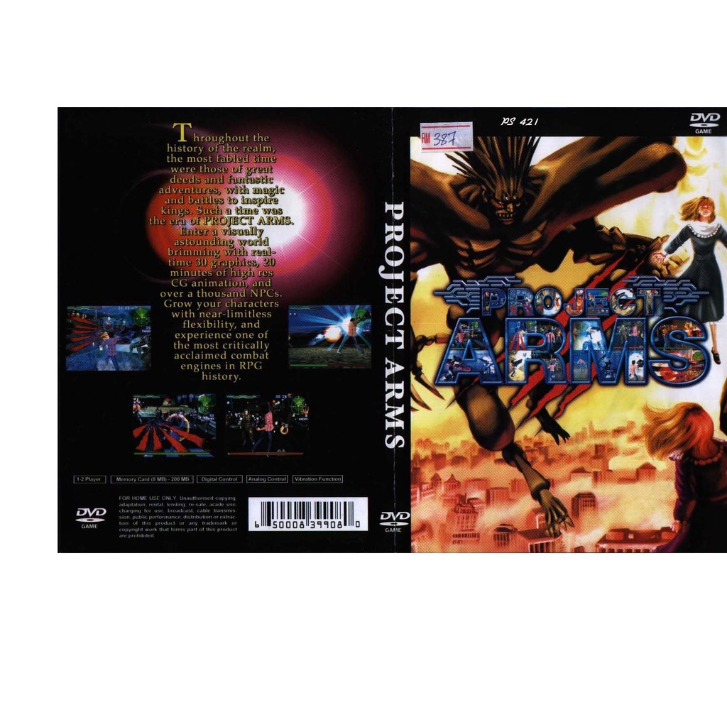 PS2 GAME COLLECTION PROJECT ARMS | Shopee Malaysia