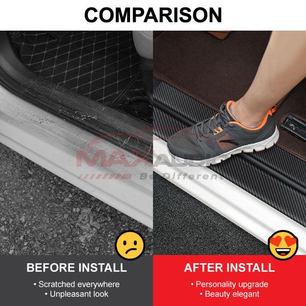 PERODUA ALZA AXIA ARUZ BEZZA MYVI VIVA ATIVA Car Door Carbon Side Sill ...