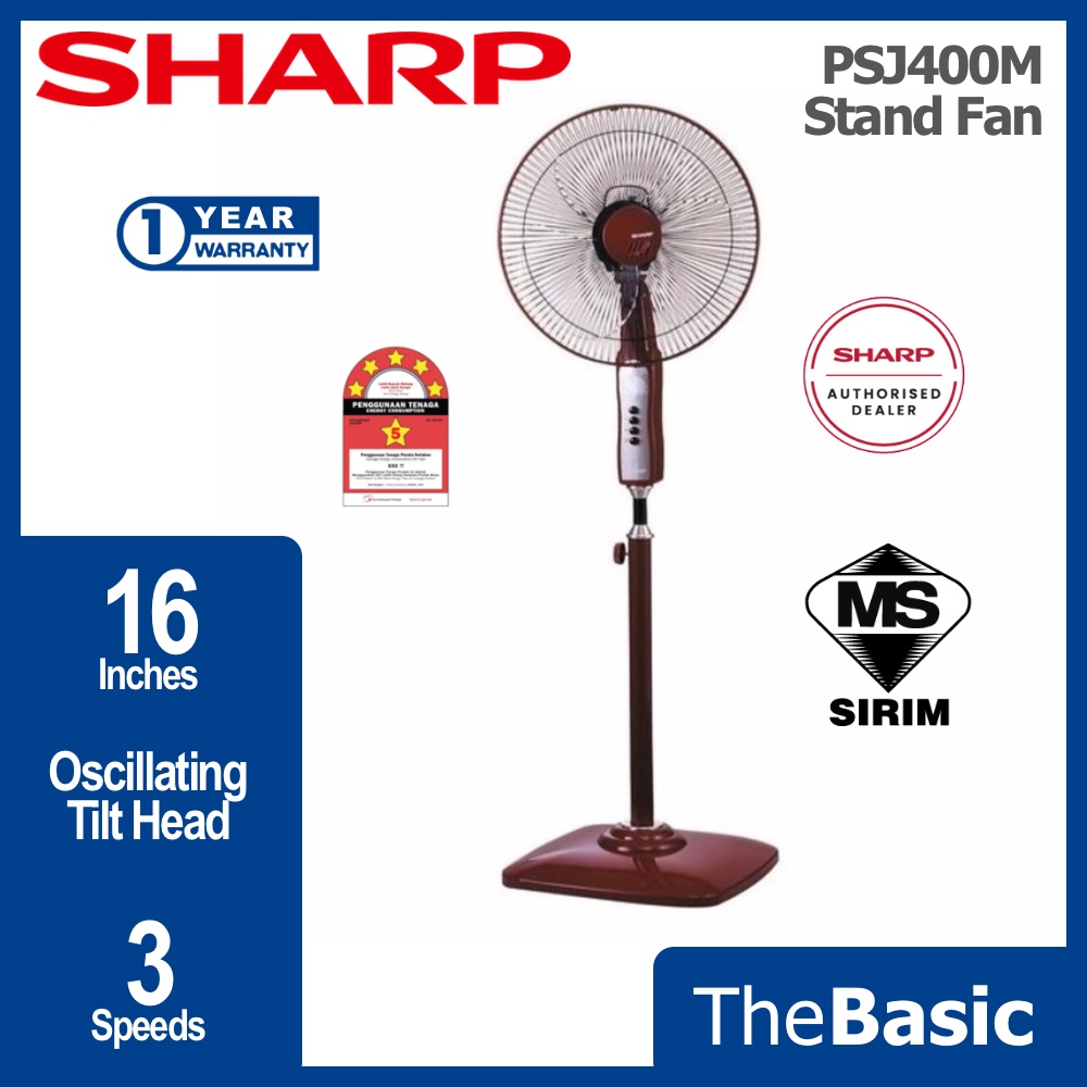 SHARP 16" Elegant Design Stand Fan (PJS400 , PJS400M) | Shopee Malaysia
