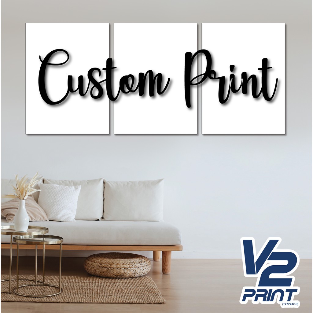 UV Print Canvas - 3 piece Rectangle Custom Canvas Print (INCLUDING ...