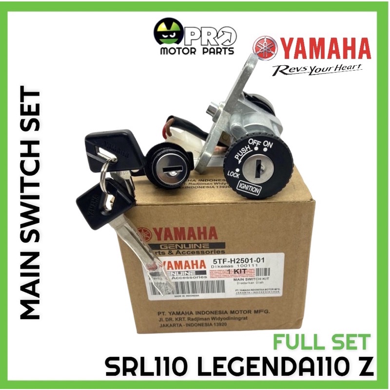 YAMAHA SRL110 SRLZ LEGENDA110 SRLZ SRL105 SRV MAIN SWITCH SET KUNCI ...