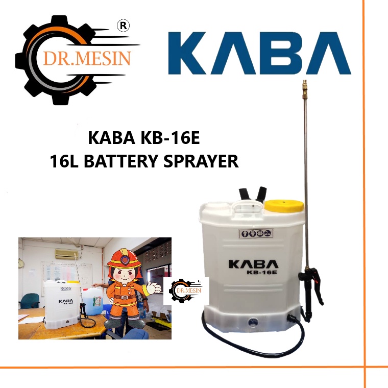 [READY STOCK] KABA KB16E BATTERY SPRAYER MESIN PAM RACUN BATERI KABA ...