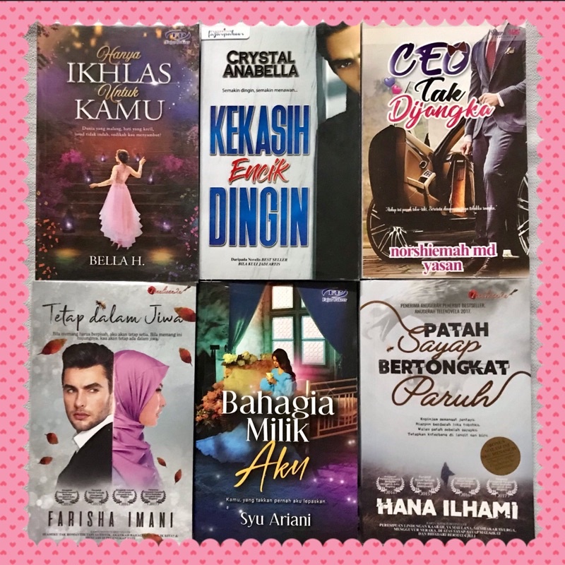 NOVEL MELAYU KEKASIH ENCIK DINGIN BAHAGIA MILIK AKU SYU ARIANI CRYSTAL ANABELLA BELLA H HANA ...