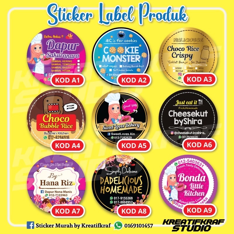 STICKER LABEL PRODUK !! | Shopee Malaysia