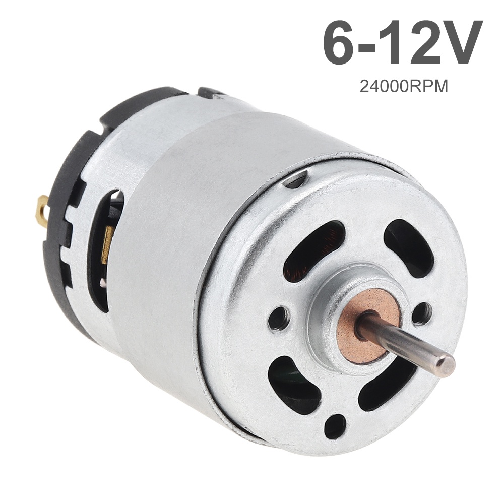 RS360 DC Motor 6-12V 24000RPM High Speed Carbon Brush Micro Motor with ...
