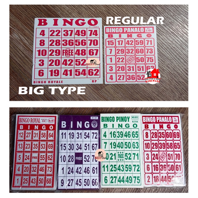 EXTRA BINGO CARDS | Sold By 50s or100s | Foldable and Non-foldable ...