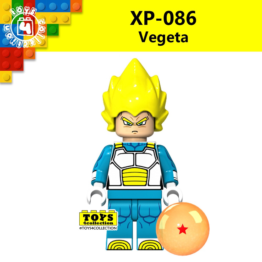 XP086 Dragon Ball Z Vegeta Super Saiyan Android Saga Minifigures Block ...