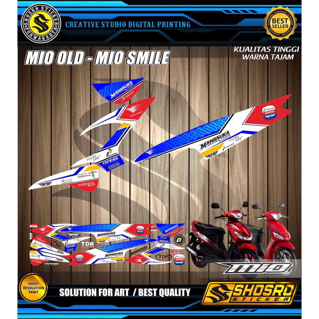 Mandalika VARIAS STICKER For MATIC Motorcycle BODY MIO SPORTI MIO OLD ...