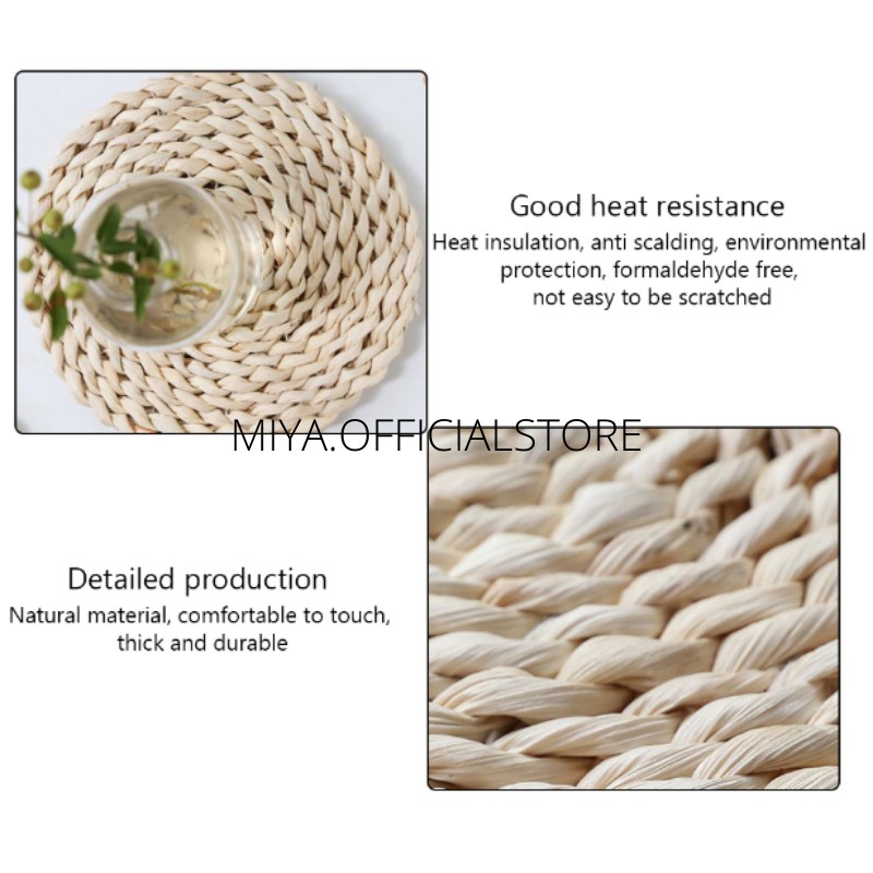 Rotan Alas Pinggan Meja Makan Round Table Placemat For Dining Table ...